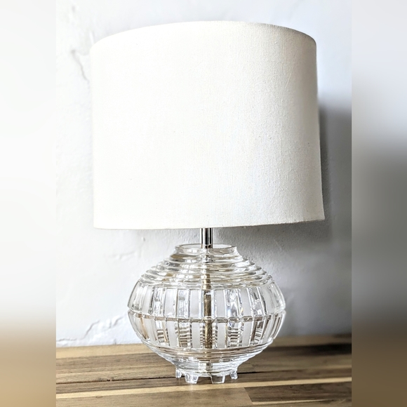 Accents | Crystal Glass Lamp Vanity Accent Table Lamp Bedroom Hollywood ...